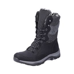 Rieker Snowboots Damen Gr&ouml;&szlig;e 39 dunkelgrau / graumeliert / schwarz Winterschuhe