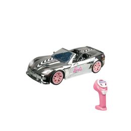 Happy People 63619 - Ferngesteuertes Auto - Barbie Dream Car (silber, 40cm) mit Licht, kompatibel mit Barbie