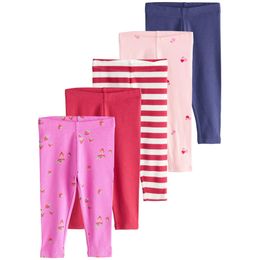 next Leggings M&auml;dchen Gr&ouml;&szlig;e 80 navy / pink / pastellpink / rot