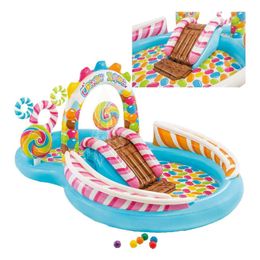 Intex 57149NP - Planschbecken - Candy Zone (295x191x130cm) aufblasbar Kinderplanschbecken Playcenter