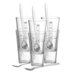 Ritzenhoff & Breker Ritzenhoff & Breker Latte Macchiato Gl&auml;ser + L&ouml;ffel Lena 350 ml 6er Set