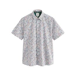 next Button Up Shirt male size 4XL Green / Petrol / Red / White