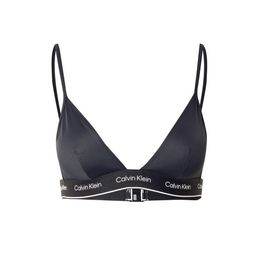 Calvin Klein Swimwear Bikinitop 'Meta Legacy' Damen Größe 120/130 schwarz / weiß