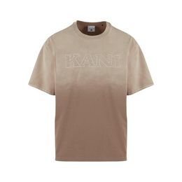 Karl Kani T-Shirt Herren Größe S dunkelbeige / taupe / weiß