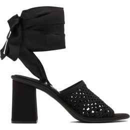 Miu Miu Sandalen - Miu Miu Macrame Sandals - Gr. 36,5 (EU) - in Schwarz - f&uuml;r Damen
