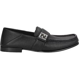 Fendi Loafer - Fendi Leather Loafers - Gr. 44 (EU) - in Schwarz - f&uuml;r Damen