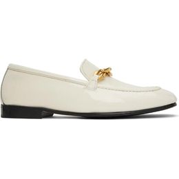 Jimmy Choo Loafer - Jimmy Choo Diamond Tilda Loafers - Gr. 35 (EU) - in Wei&szlig; - f&uuml;r Damen