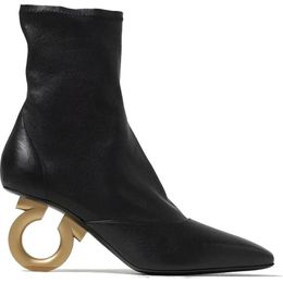 Salvatore Ferragamo Stiefel - Salvatore Ferragamo Elina Boots - Gr. 37 (EU) - in Schwarz - f&uuml;r Damen