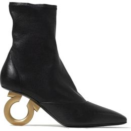 Salvatore Ferragamo Stiefel - Salvatore Ferragamo Elina Boots - Gr. 39 (EU) - in Schwarz - f&uuml;r Damen