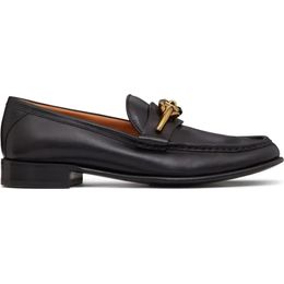 Valentino V-Logo Moon Leather Loafers - Gr. 39 (EU) - in Schwarz