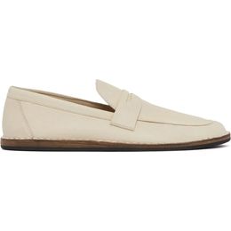The Row Loafer - The Row Cary Leather Loafers - Gr. 35 (EU) - in Wei&szlig; - f&uuml;r Damen
