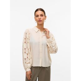 V&eacute;ro Moda VERO MODA Bluse 'VMFABENA' Damen Gr&ouml;&szlig;e M creme