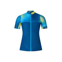 ENDURA Funktionsshirt 'Bitmap Block' Herren Gr&ouml;&szlig;e M blau / limette