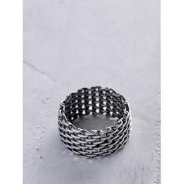 Reytel Ring 'WEAVE' male Silver size 68