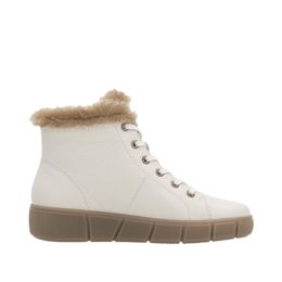 Remonte Schn&uuml;rstiefelette Damen Gr&ouml;&szlig;e 36 creme / hellbraun Winterschuhe