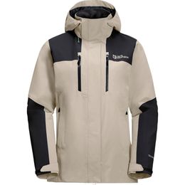 Jack Wolfskin Outdoorjacke 'Jasper 2L' Damen Gr&ouml;&szlig;e XS stone / schwarz