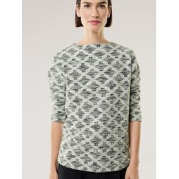 Walbusch Boucle Sweatshirt Kaminkragen