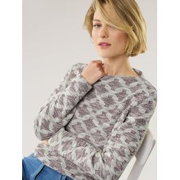 Walbusch Boucle Sweatshirt Kaminkragen