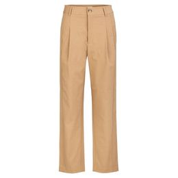 Replay B&uuml;gelfaltenhose 'Twill Pant' Damen Gr&ouml;&szlig;e 36 beige