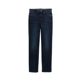 Tom Tailor Damen TTELVA STRAIGHT High Waist Jeans, blau, Uni, Gr. 32/32