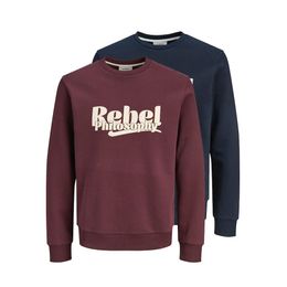 Jj Rebel Sweatshirt 'JREBRAKIM' male Blue, Purple size XXL