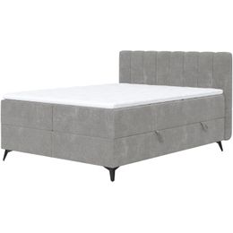 Boxbett COTTA "Vicky inkl. Bettkasten", beige (taupe), B:165cm L:210cm, 92% POLYESTER (PES);8% POLYAMID (PA), Komplettbetten, erhältlich in den Breiten 160x200cm & 180x200cm