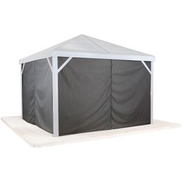 Pavillonseitenteil Sojag "South Beach 12x12", grau, Polyester, Pavillonseitenteile