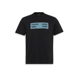 Calvin Klein Jeans T-Shirt Herren Gr&ouml;&szlig;e XXL opal / schwarz / wei&szlig;