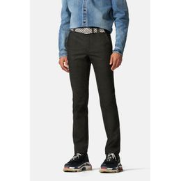 Chinos MEYER "BONN", Herren, Gr. 56, Normalgr&ouml;&szlig;en, grau (anthrazit), 50% Baumwolle, 32% Polyester, 15% Viskose, 3% Elasthan, unifarben, regular fit lang, Hosen, mit Flexiblen Bund