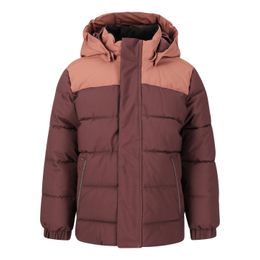 Outdoorjacke ZIGZAG "Esra", Jungen, Gr. 110, purpurviolett, 100% Polyester, mehrfarbig, normal, ohne Ausschnitt, Jacken Outdoorjacke, mit einer 8.000 mm Wassersäule