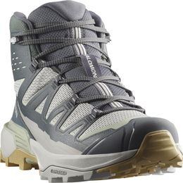Outdoorschuh Salomon "X ULTRA 360 EDGE MID GORE-TEX", Herren, Gr. 45, grau (gray violet, turbulence, sea foam), Synthetik, Textil, Schuhe Outdoorschuh, wasserdicht