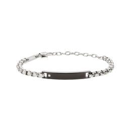 Breil Armband Herren Gr&ouml;&szlig;e One Size schwarz / silber / transparent