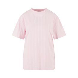 Karl Kani T-Shirt 'Signature Pinstripe Os' Damen Gr&ouml;&szlig;e XS pastellpink / wei&szlig;