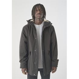 Parka Cleptomanicx "Winter Jacket Larum Original", Herren, Gr. L, schwarz, 75% Baumwolle, 25% Polyamid, Casual, normal, hoch geschlossener Ausschnitt, Jacken, mit lockerem Schnitt