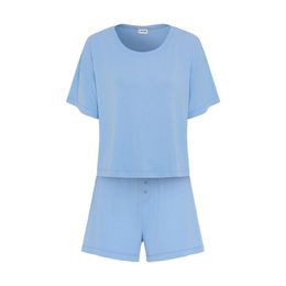 LSCN by LASCANA Shorty Damen Gr&ouml;&szlig;e L/XL hellblau Winterkleid