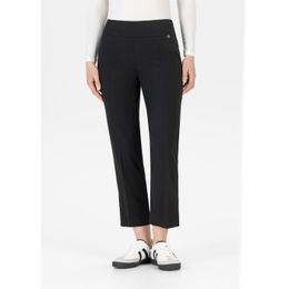 7/8-Hose Stehmann "Ina", Damen, Gr. 38, N-Gr, schwarz, Jersey, Obermaterial: 68% Viskose, 27% Polyamid, 5% Elasthan, unifarben, straight fit 7/8-L&auml;nge, Hosen 7/8-Hose, Straight Fit, mit seitlichen Schlitzen