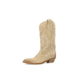 Sacha London SACHA Cowboystiefel Damen Gr&ouml;&szlig;e 41 beige Winterschuhe