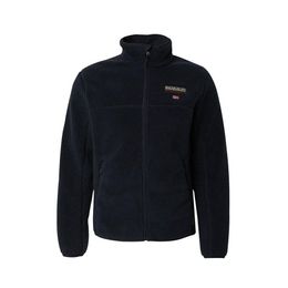 Napapijri Fleece Jacket 'Tynik' male Black size 3XL