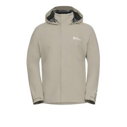 Jack Wolfskin Outdoorjacke Herren Größe S hellgrau / weiß
