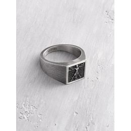 REYTEL Ring 'VITRUVIAN MAN' Herren Gr&ouml;&szlig;e 60 silber