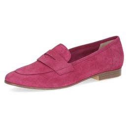 Caprice Damen Slipper, Gr. 36, pink, Veloursleder, Schuhe, Blockabsatz, Businessschuh, Schlüpfschuh mit Zierriegel