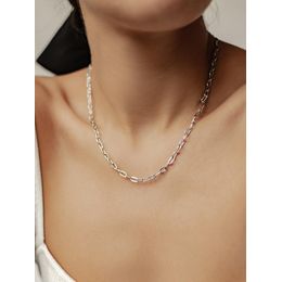 Hey Happiness Necklace 'Textured Link' female Silver size Onesize