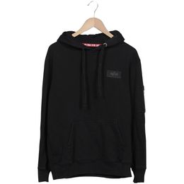 Alpha Industries Kapuzenpullover Herren Gr&ouml;&szlig;e M Second Hand schwarz