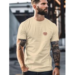 Neverless Shirt 'spaghetti' Herren Größe XXL beige