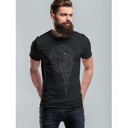 Neverless Shirt 'Fenrir Kompass' Herren Gr&ouml;&szlig;e XS schwarz