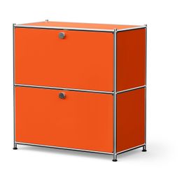 Tchibo - Sideboard Metall &raquo;Cn3&laquo; mit 2 Klappenf&auml;chern - 77x40x82,5cm - orange - Stahl / Aluminium / Kunststoff