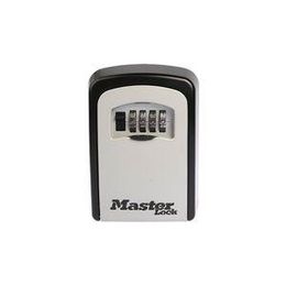 Master Lock Kombinations-Schl&uuml;sseltresor, schwarz und silber, 85 x 119mm - 5401EURD