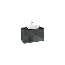 Villeroy & Boch V&B Waschtischunterschrank Wandbeleuchtung Finion 100, Pl b m, Reg md m Lac, md bl. m Lac ; Villeroy & Boch (G772HGHG)