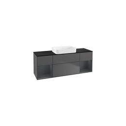 Villeroy & Boch V&B Waschtischunterschrank Wandbeleuchtung Finion 160x60,3x50,1cm, Rg md m Lac, Anthrac. m ; Villeroy & Boch (G742HGGK)
