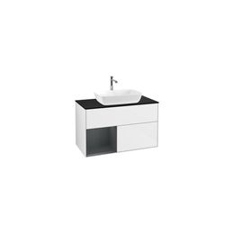 Villeroy & Boch V&B Waschtischunterschrank Wandbeleuchtung Finion 100, Pl bla m, Reg md m Lac, glo wh. Lac ; Villeroy & Boch (G772HGGF)